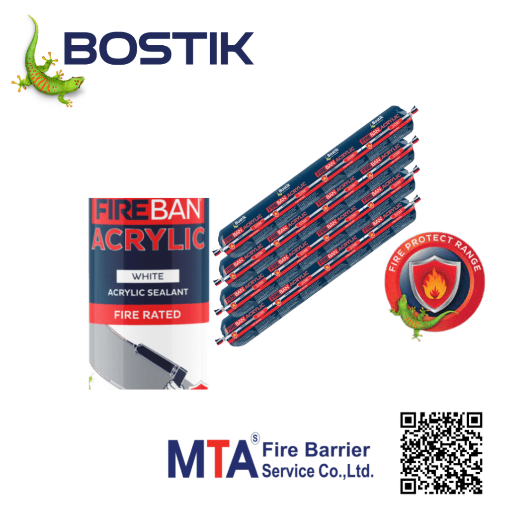 Bostik Fireban Acrylic วัสดุป้องกันไฟลามคุณภาพสูง